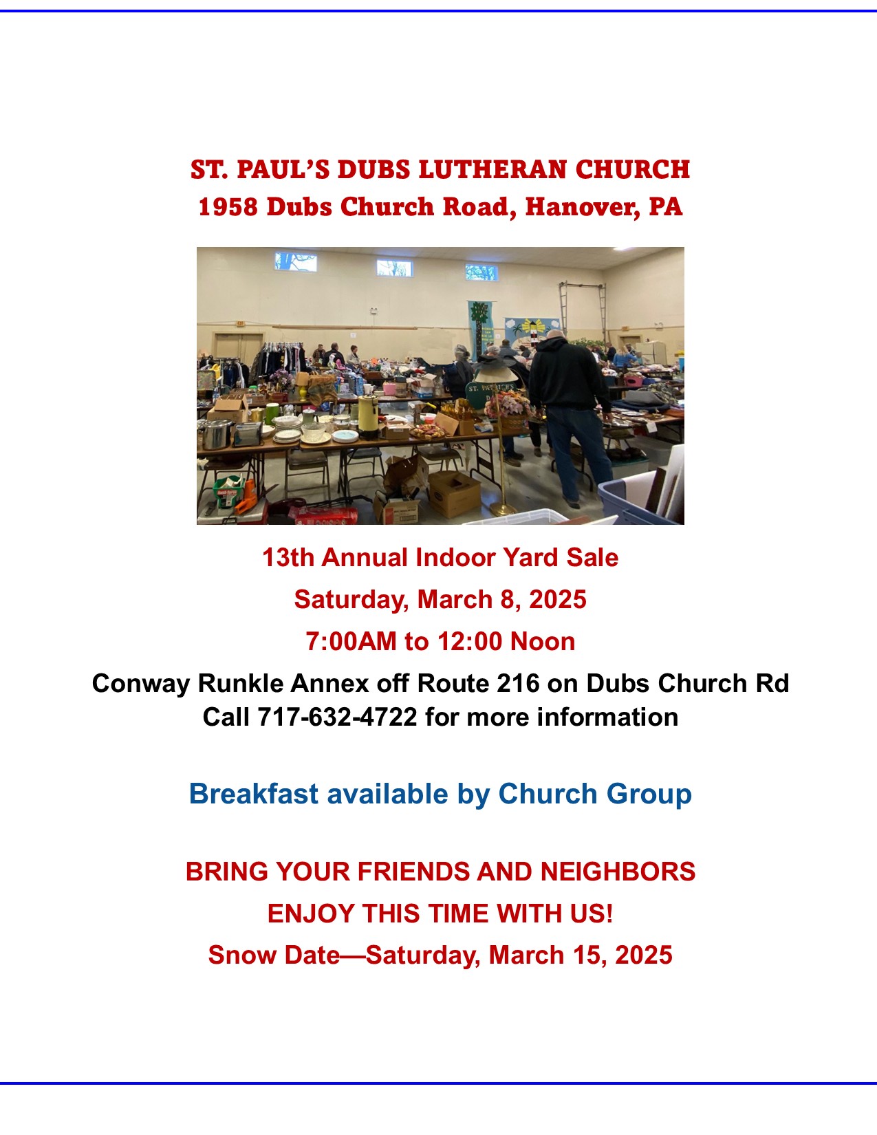 St. Paul’s Dubs Union Church Events | St. Paul's (Dubs) Union Church